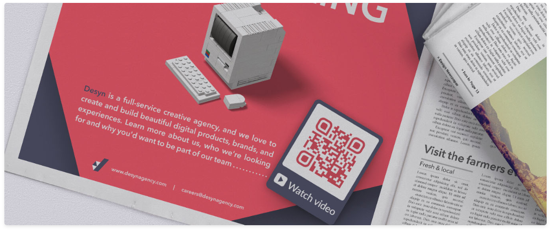 Utiliser un code QR sur un journal ou un magazine - QR Code Generator